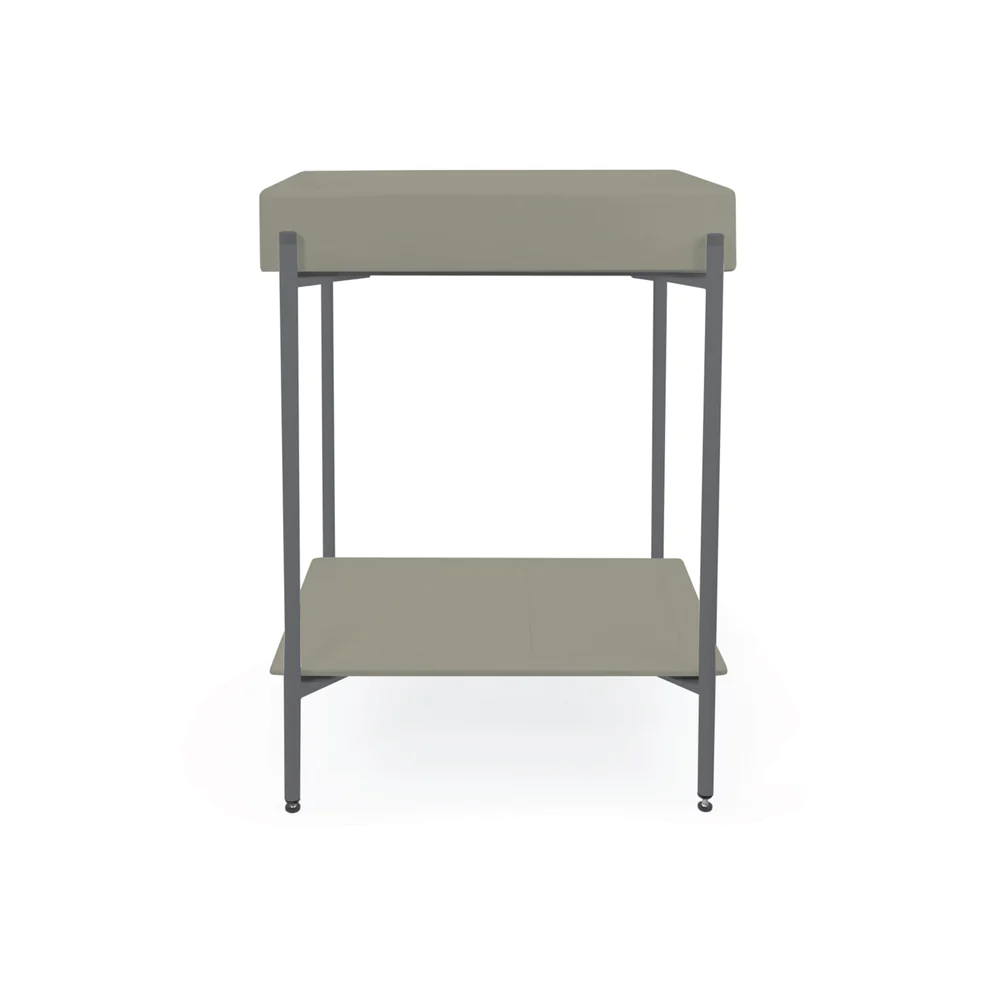 Nood Co. BOX BASIN - STAND - OLIVE - Flooring Bathrooms Interiors